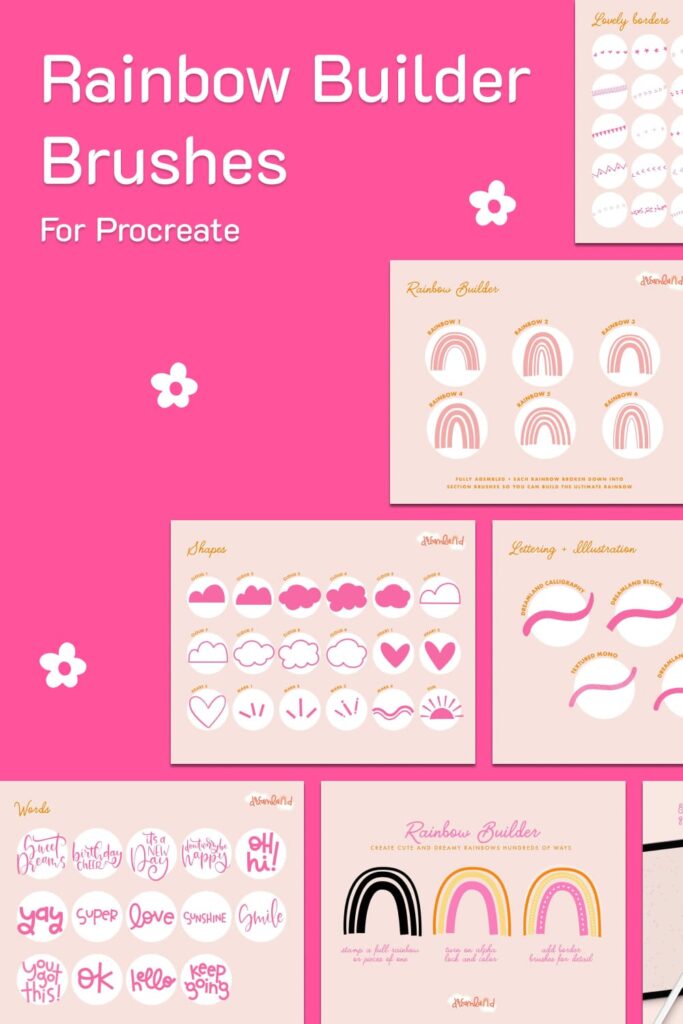 Procreate Brushes Rainbow Builder – MasterBundles