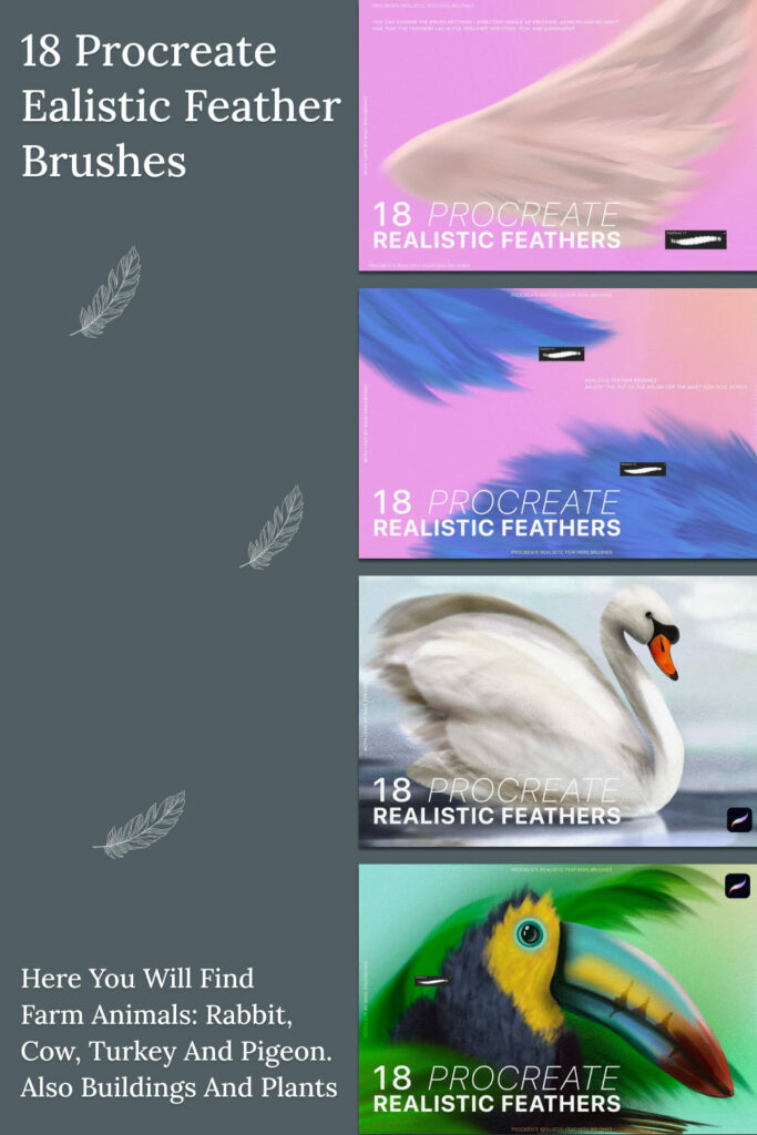 Procreate Realistic Feather Brushes – MasterBundles