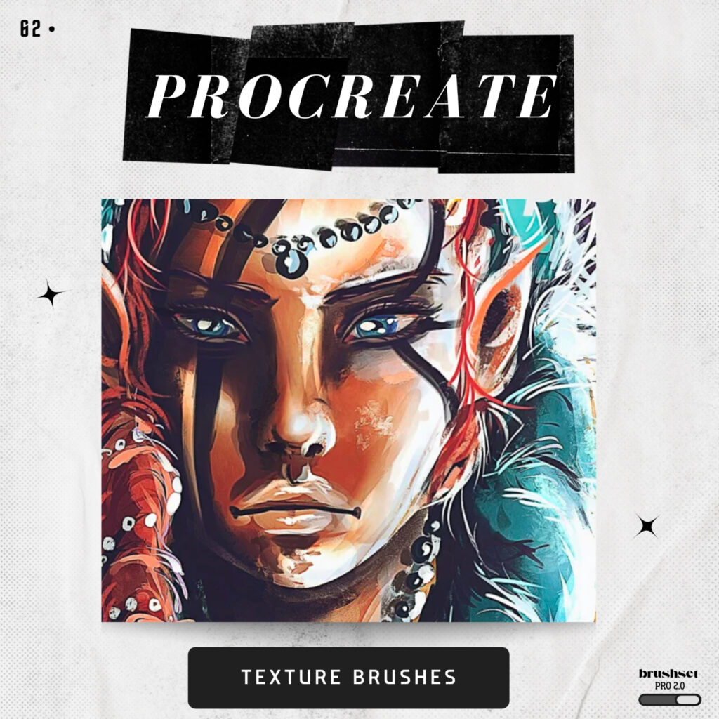 Procreate Texture Brushes PRO! 2.0 – MasterBundles