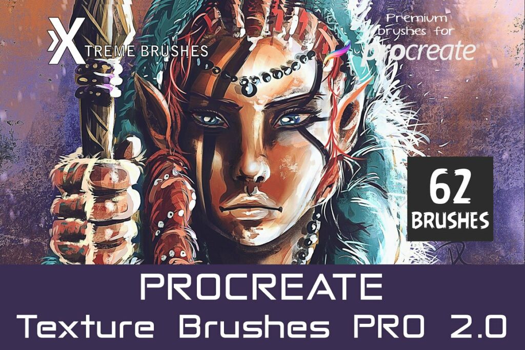 Procreate Texture Brushes PRO! 2.0 – MasterBundles