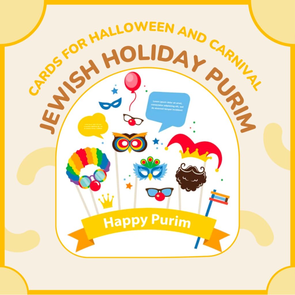 Purim, Carnival and Halloween Cards – MasterBundles