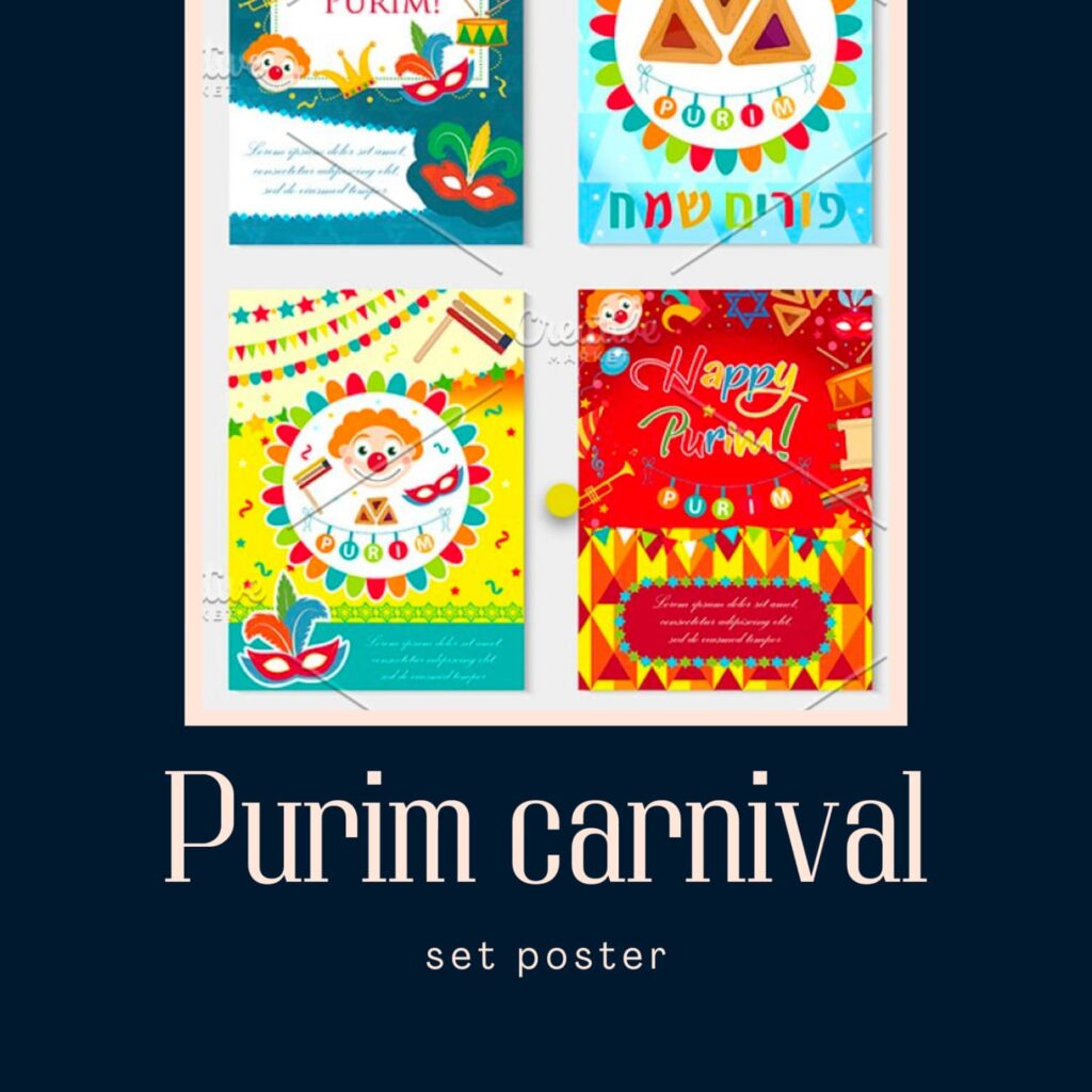 Purim Carnival Set Poster, Invitation, Flyer – MasterBundles