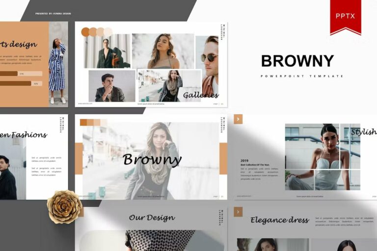 Browny Powerpoint Template – MasterBundles