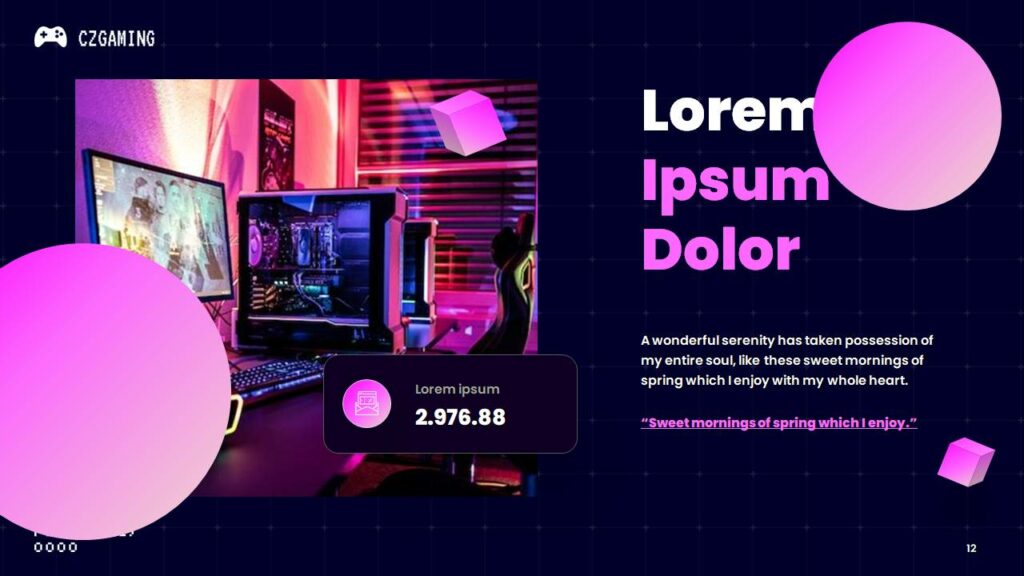 Game Review Presentation Template: 50 Slides – MasterBundles