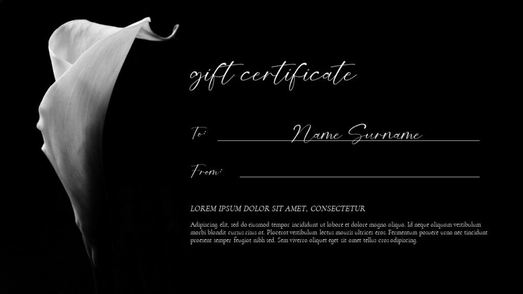 Gift Certificate Template Powerpoint – MasterBundles