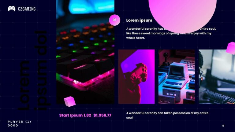 Game Review Presentation Template: 50 Slides – MasterBundles