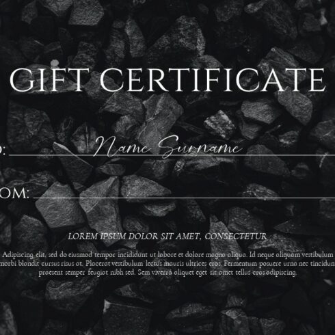 Gift Certificate Template Powerpoint | MasterBundles