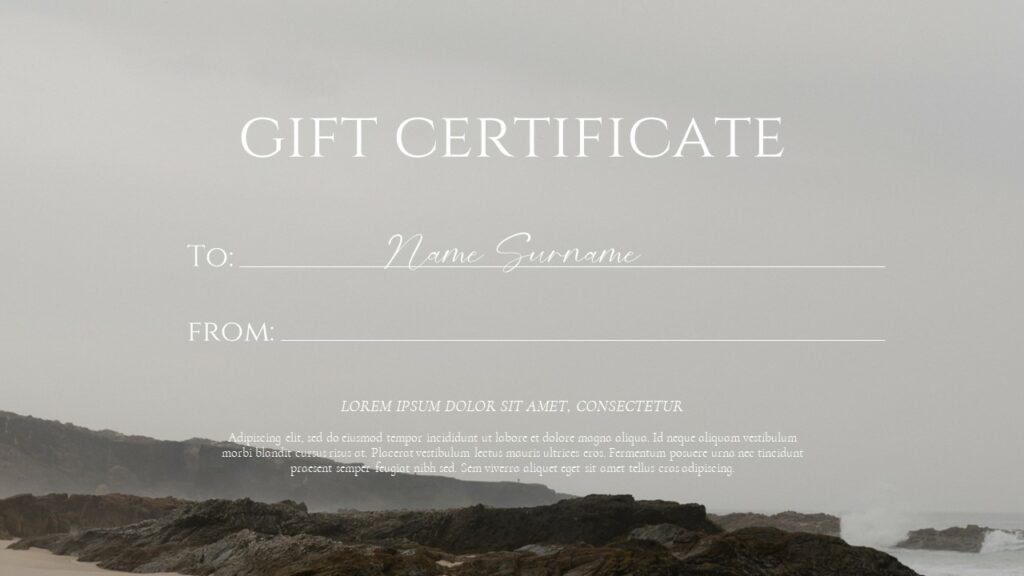 Gift Certificate Template Powerpoint – MasterBundles