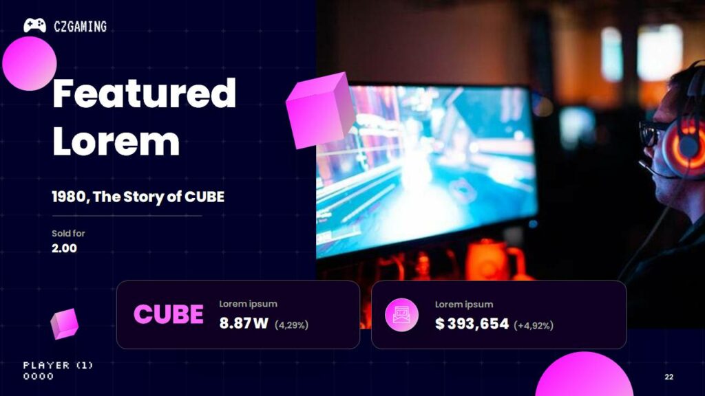 Game Review Presentation Template: 50 Slides – MasterBundles