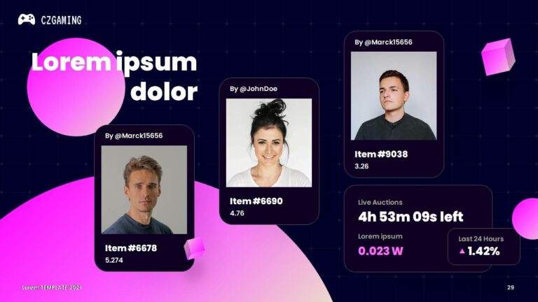 Game Review Presentation Template: 50 Slides – MasterBundles