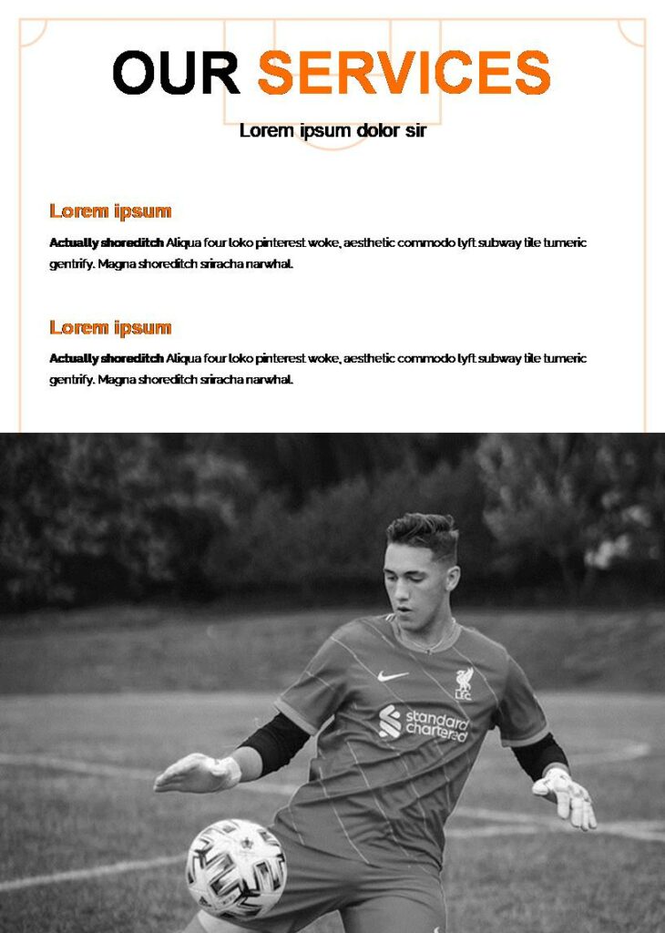 Soccer Camp PowerPoint Template – MasterBundles