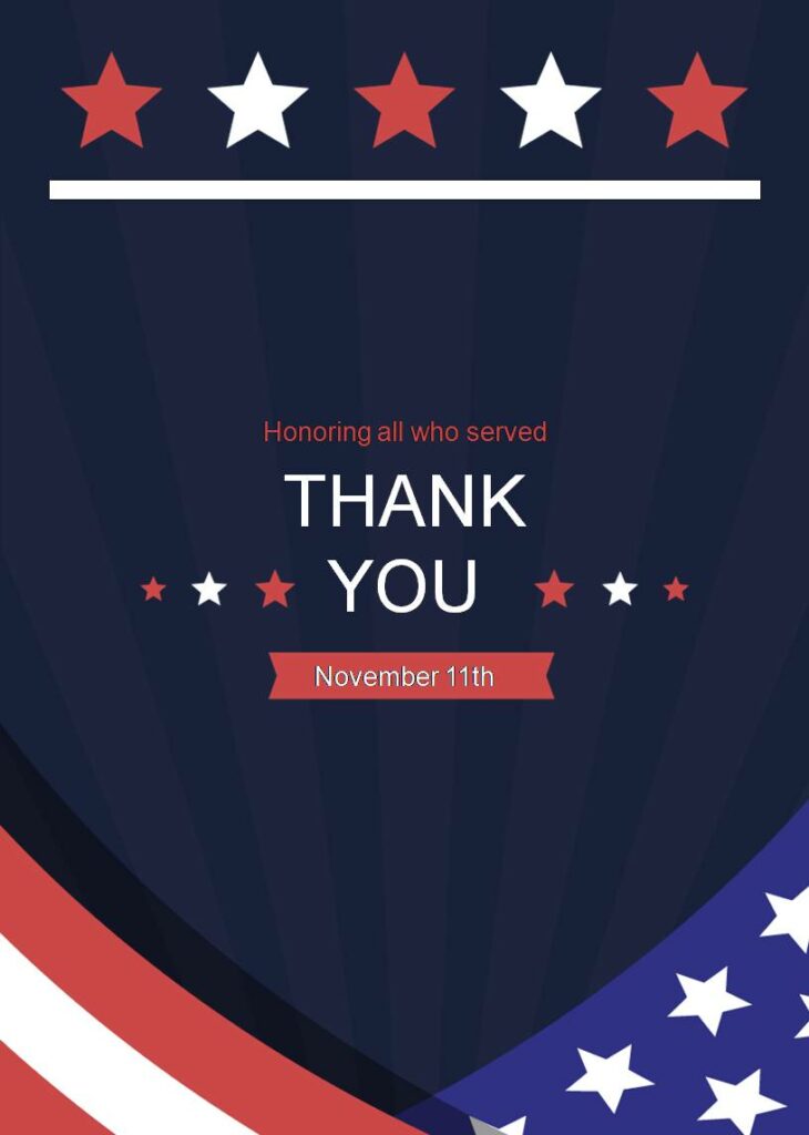 Veterans Day Presentation Template: 50 slides PPTX, KEY, Google Slides ...