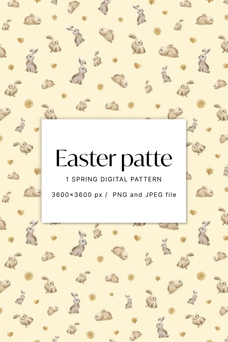 Easter Spring Digital Pattern – MasterBundles