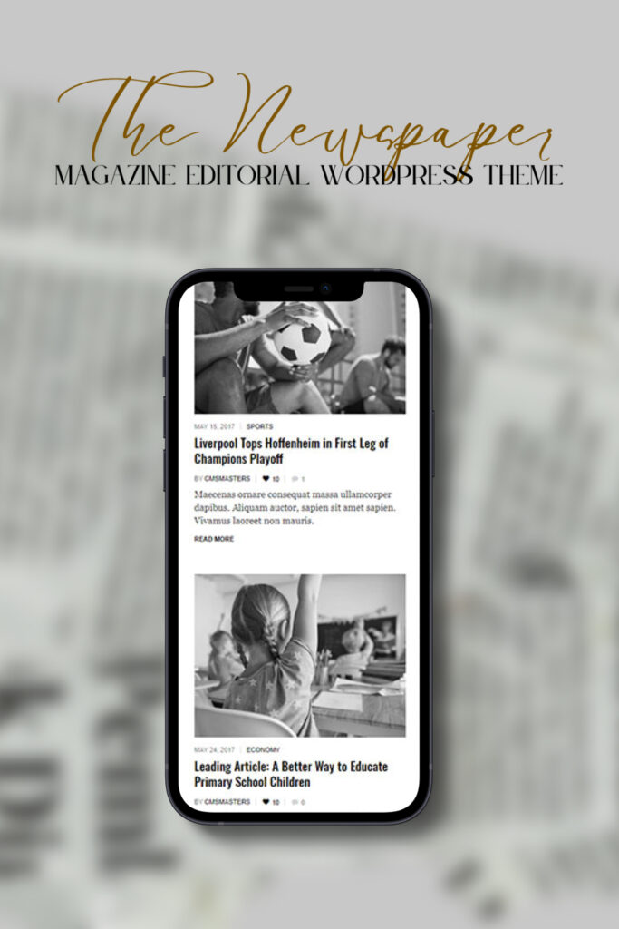 The Newspaper - Magazine Editorial WordPress Theme – MasterBundles