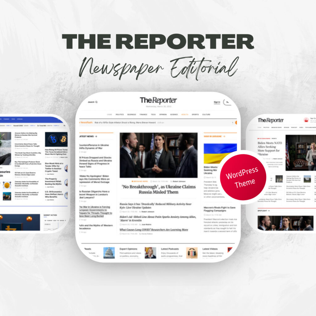 The Reporter - Newspaper Editorial WordPress Theme – MasterBundles