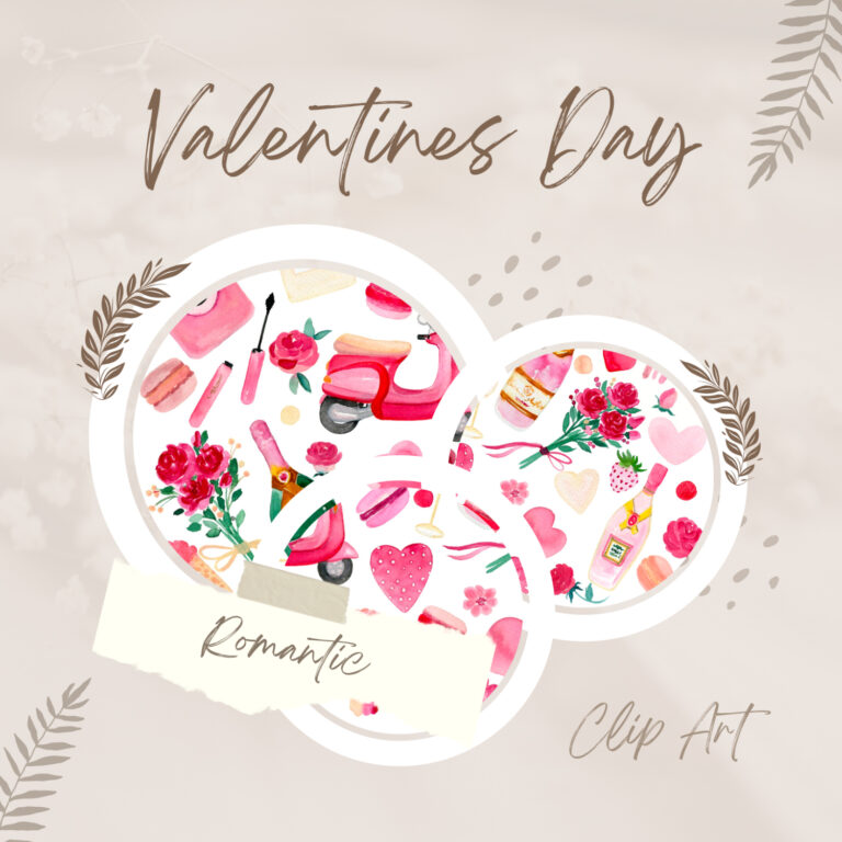 Valentines Day Clip Art. Romantic. – MasterBundles