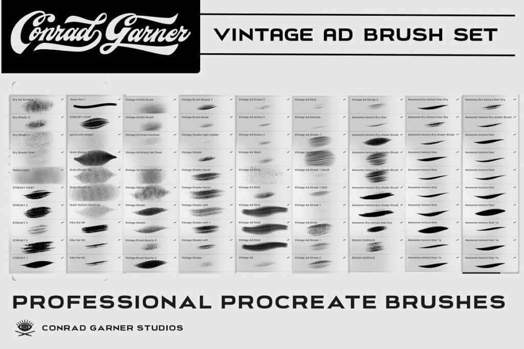 81 VINTAGE AD Brushes - Procreate – MasterBundles