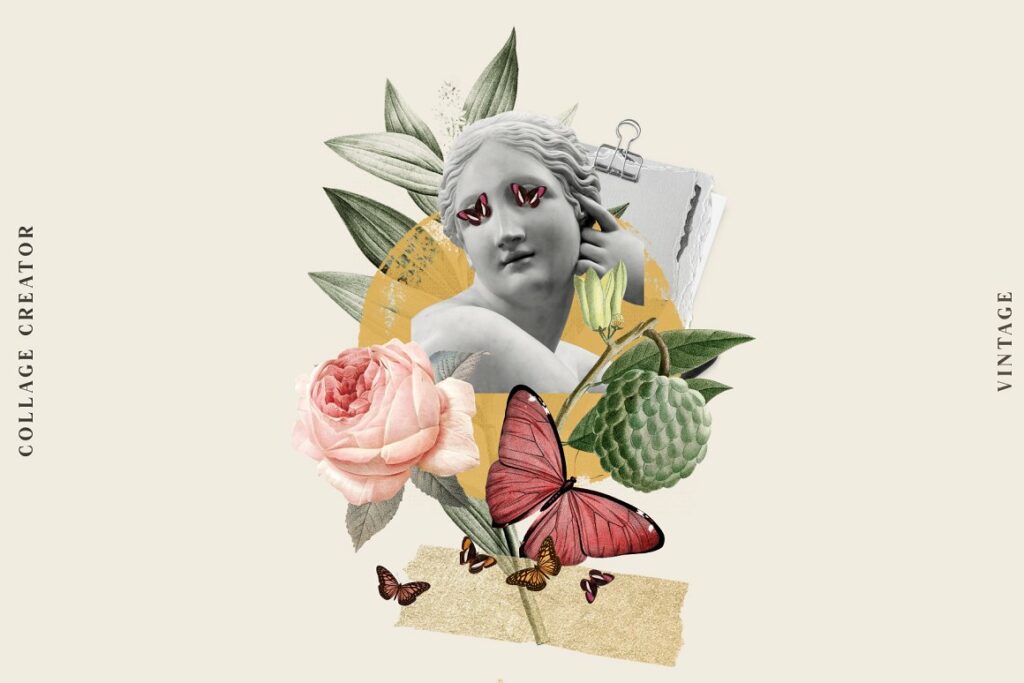 Vintage Collage Illustration Kit – MasterBundles