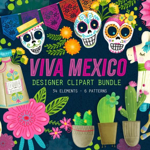 Viva Mexico Clipart Bundle | Master Bundles