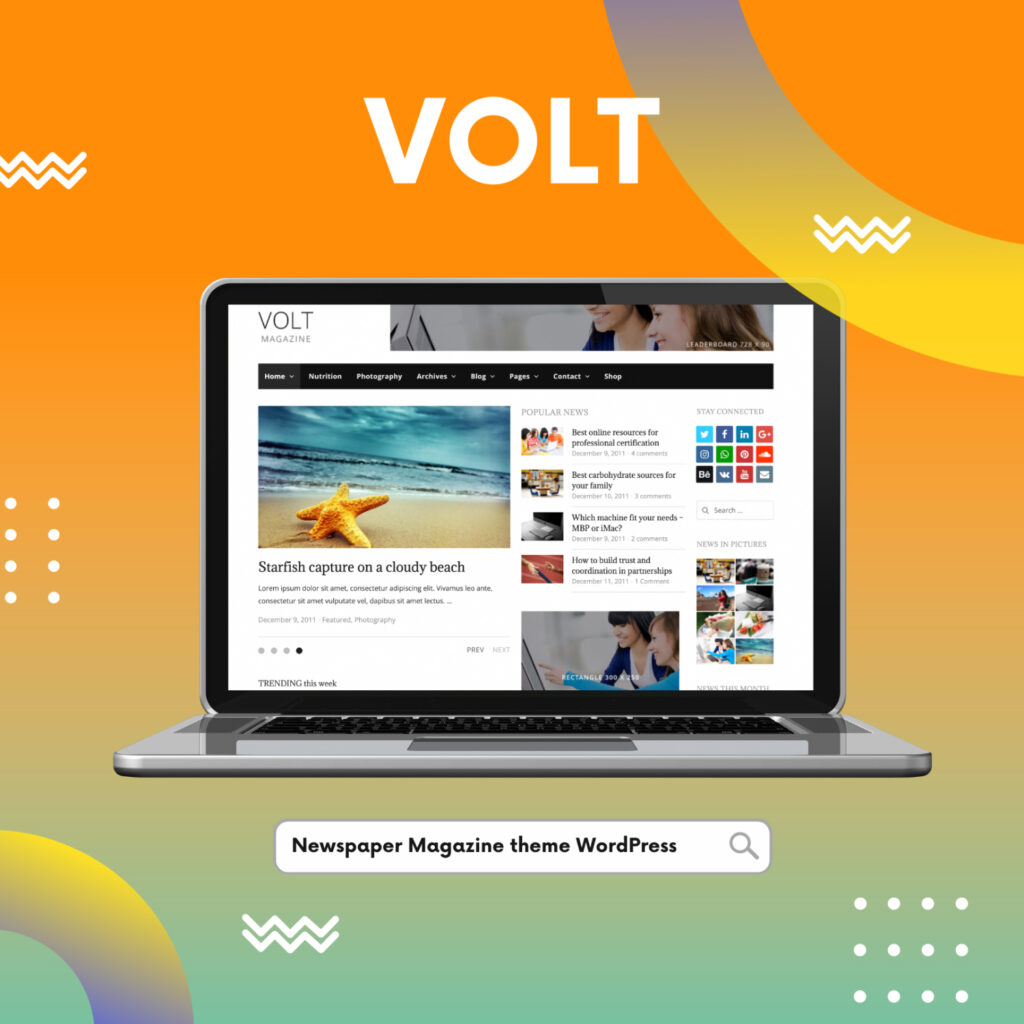 Volt - Newspaper Magazine Theme WordPress – MasterBundles