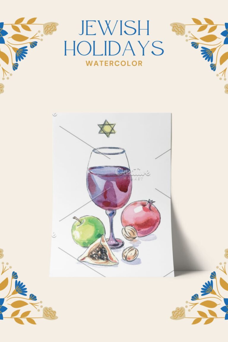 Watercolor Jewish Holidays – MasterBundles
