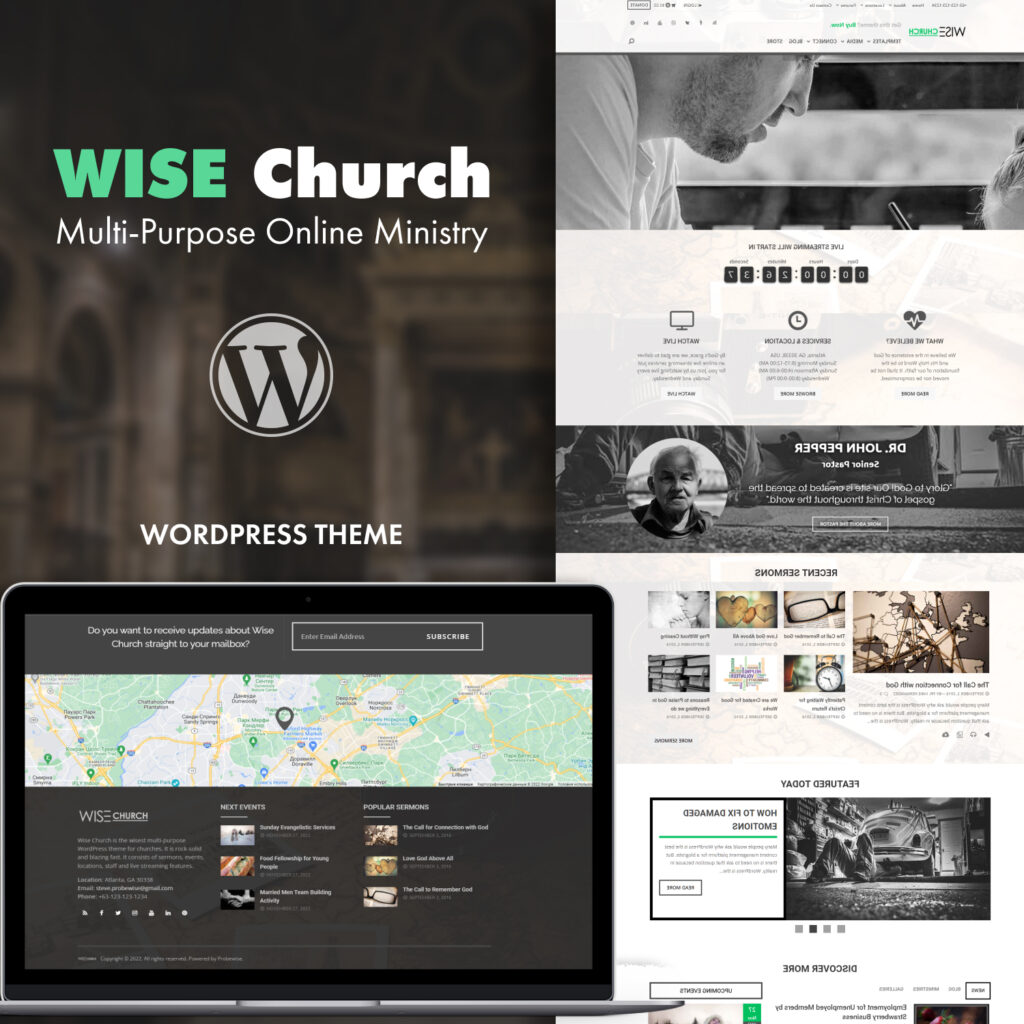 Wise Church | Multi-Purpose Online Ministry WordPress Theme – MasterBundles
