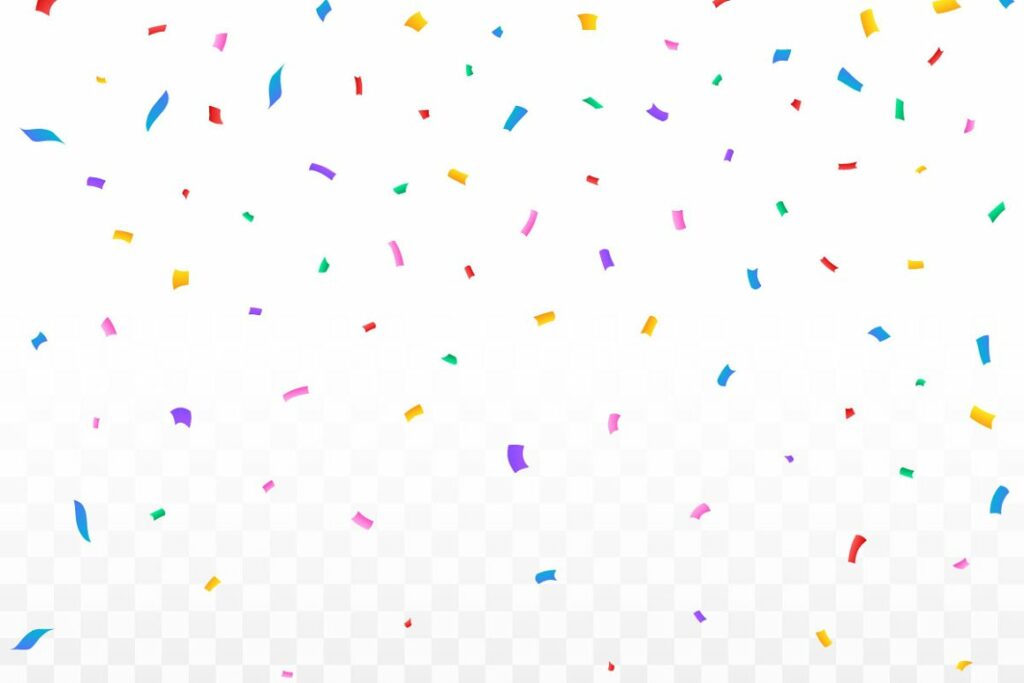 Colorful Confetti Vector Background – MasterBundles