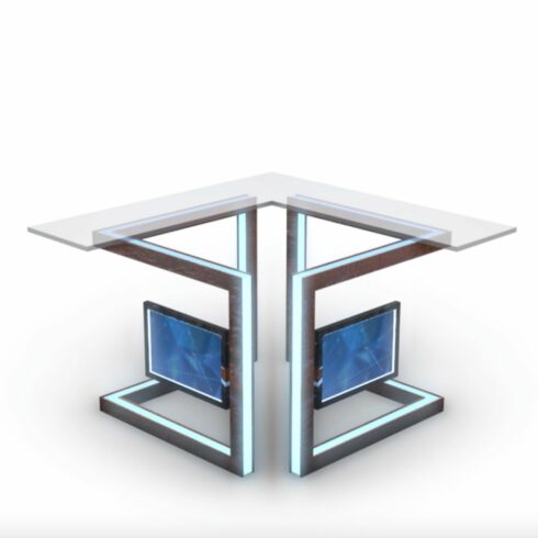 TV Studio Desk Collection (12 PCS) | MasterBundles