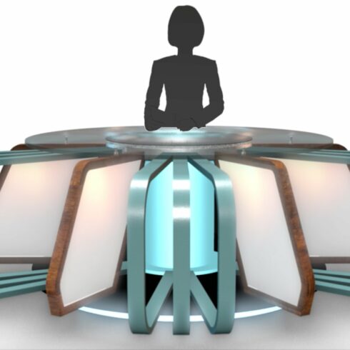 TV Studio Desk Collection (12 PCS) | MasterBundles