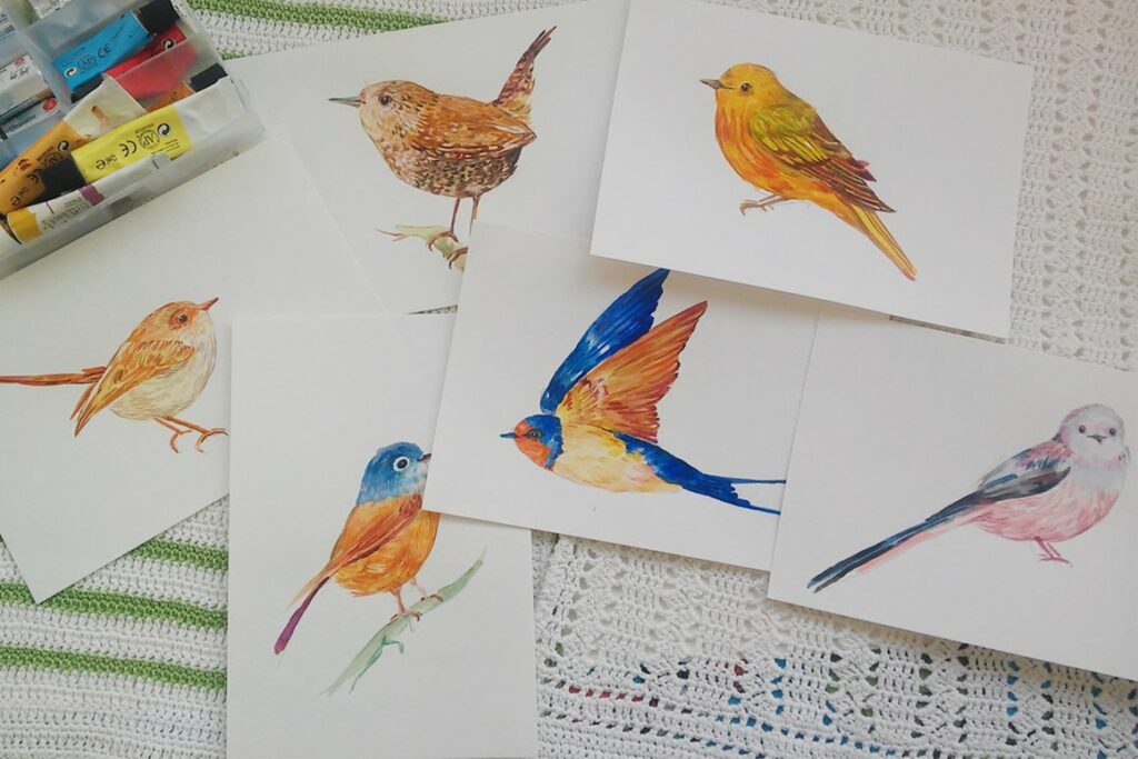 Collection Of Watercolor Birds – MasterBundles