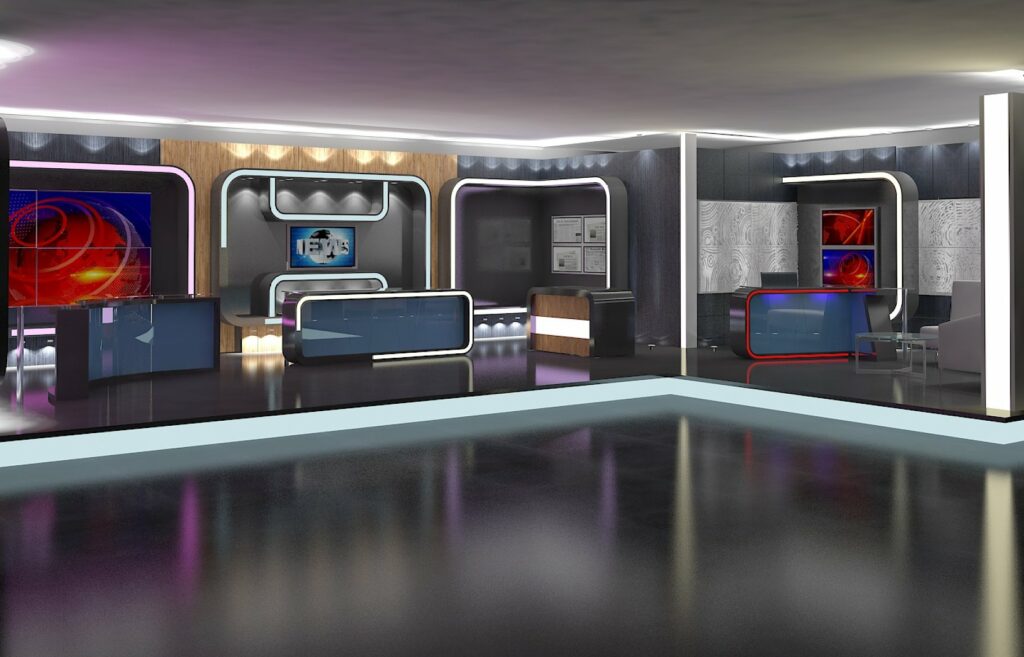 Virtual TV Studio News Set 16 – MasterBundles