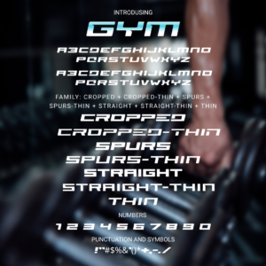 Gym Font – MasterBundles