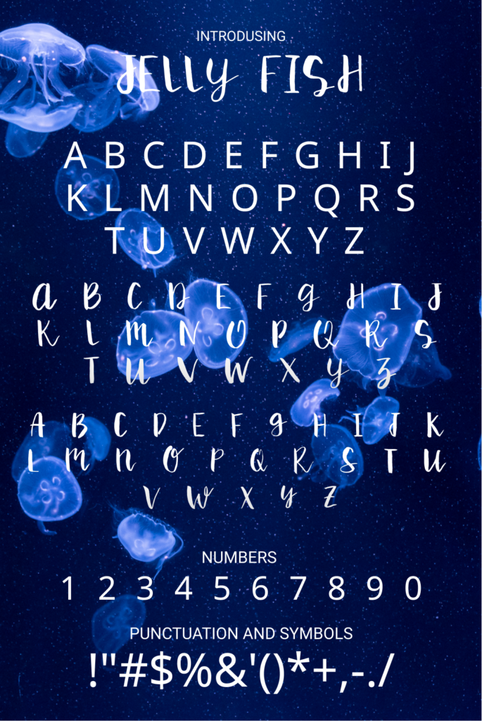 Jelly Fish Font – MasterBundles