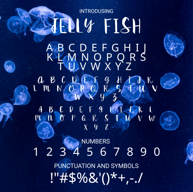 Jelly Fish Font – MasterBundles