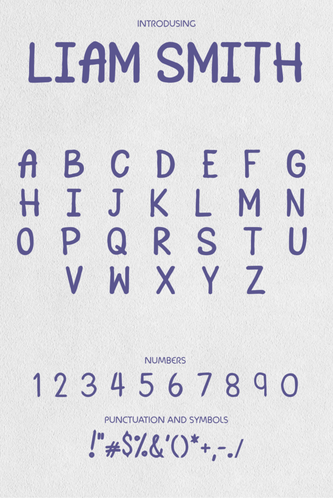 Lliam Smith Font – MasterBundles