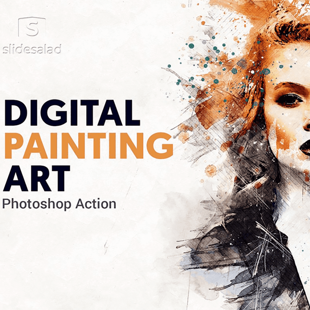Digital Painting Photoshop Action – MasterBundles