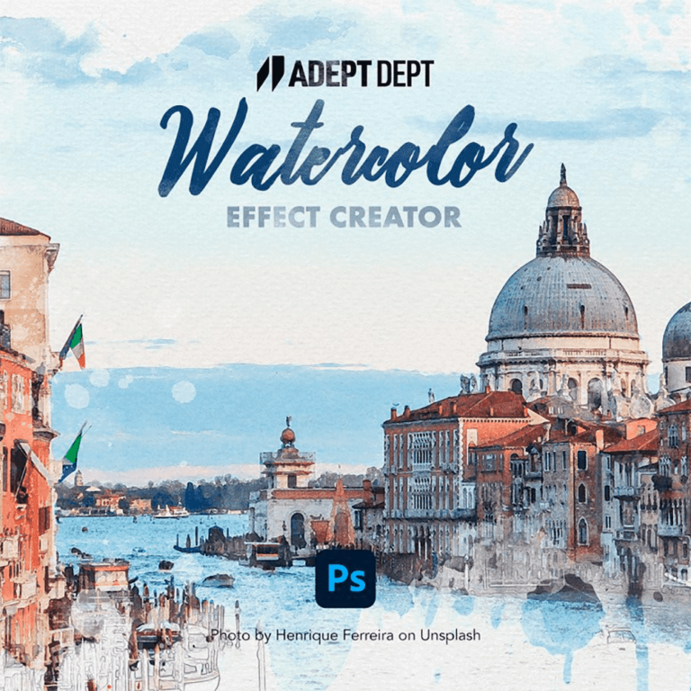 Watercolor Effect Photoshop Creator – MasterBundles