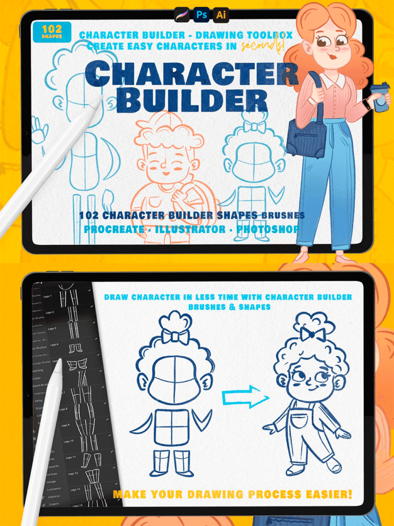 Character Builder - Drawing Toolkit – MasterBundles