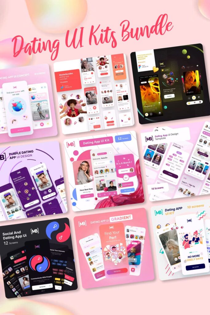 Dating UI Kits Bundle – MasterBundles