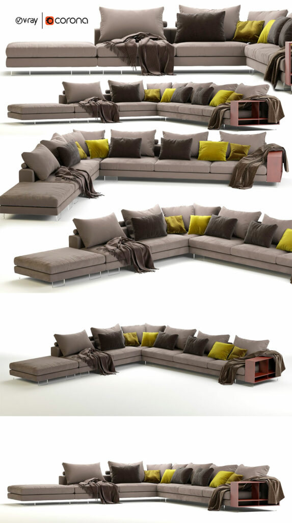 Flexform Lightpiece Modular Sofa – MasterBundles