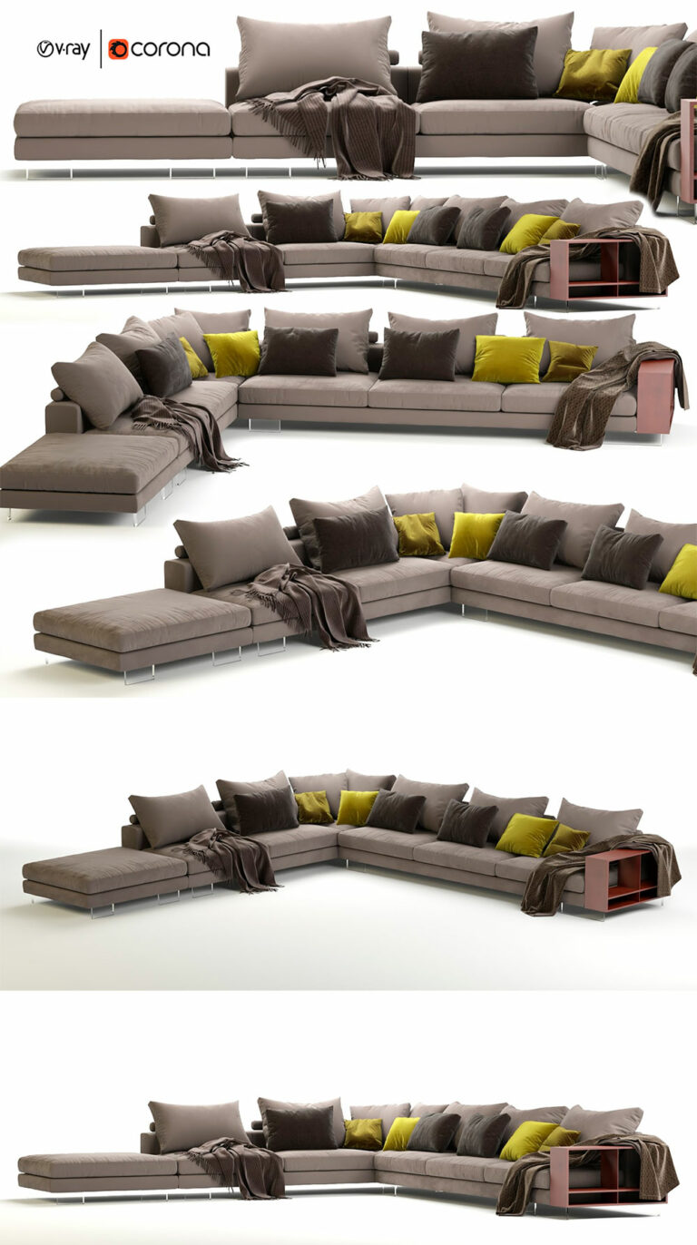 Flexform Lightpiece Modular Sofa – MasterBundles