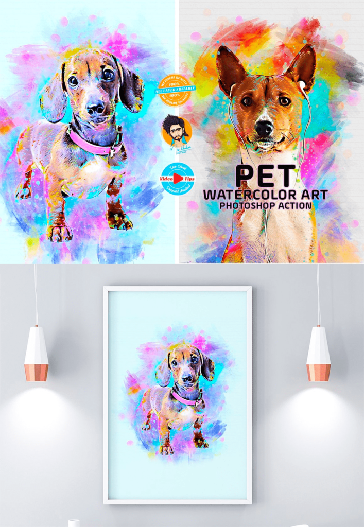 Pet Watercolor Art Plugin – MasterBundles