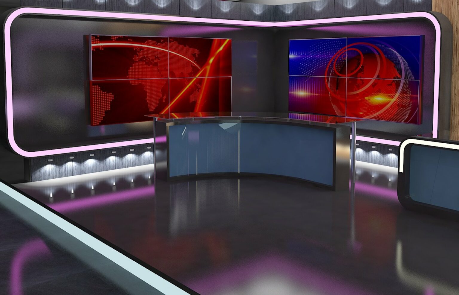 Virtual TV Studio News Set 16 – MasterBundles