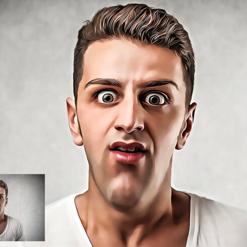 Cartoon Face Photoshop Effect – MasterBundles