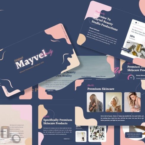 Mayvel - Skincare Keynote Template – MasterBundles