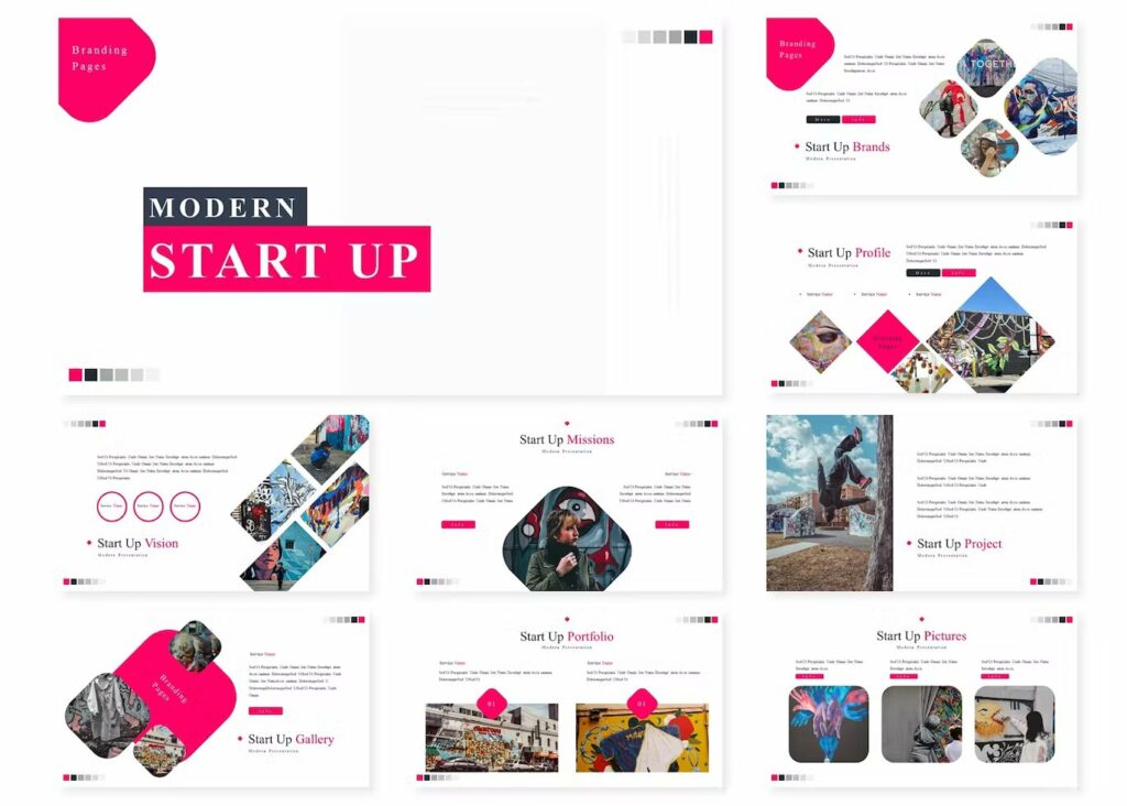 Modern Start Up | Google Slides Template – MasterBundles