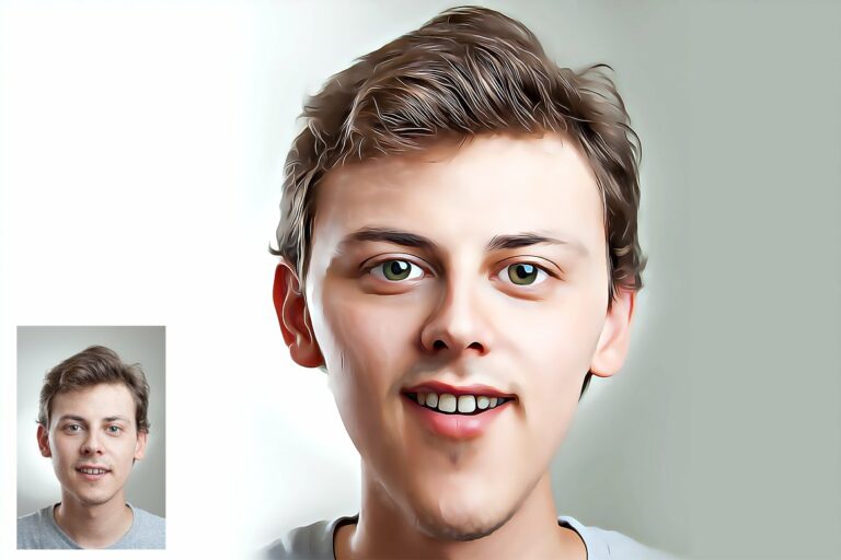 Cartoon Face Photoshop Effect – MasterBundles