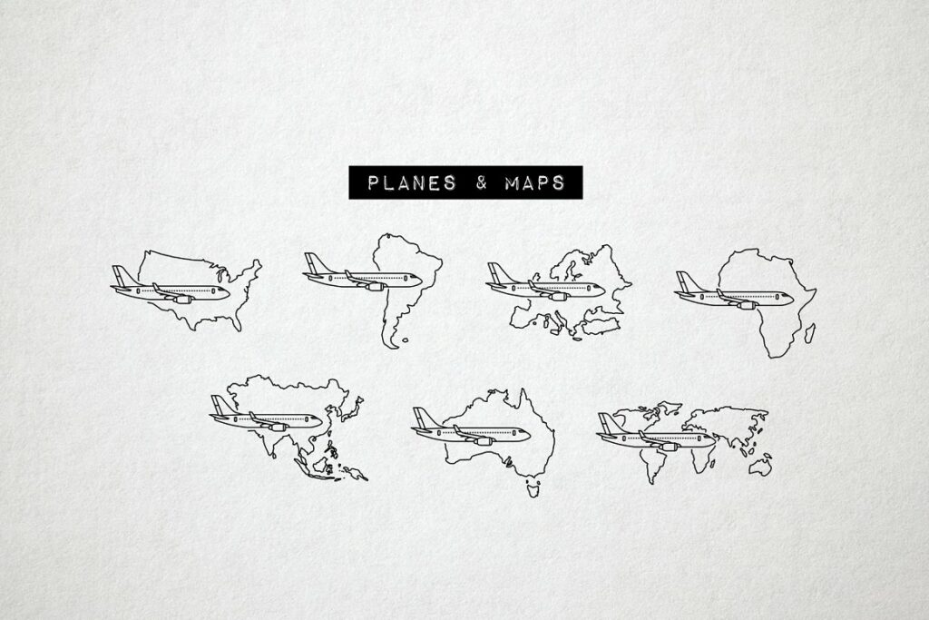 40 Plane Icons - Airplane, Travel – MasterBundles
