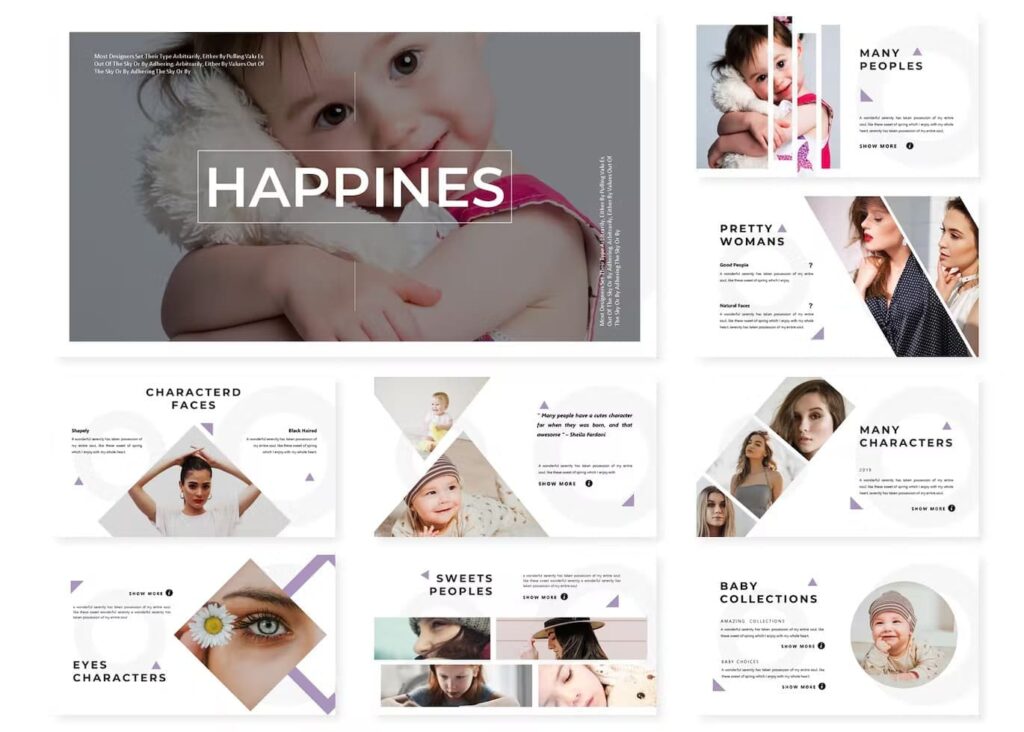Happines Powerpoint Template – MasterBundles