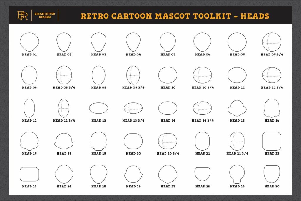 Retro Cartoon Mascot Toolkit – MasterBundles